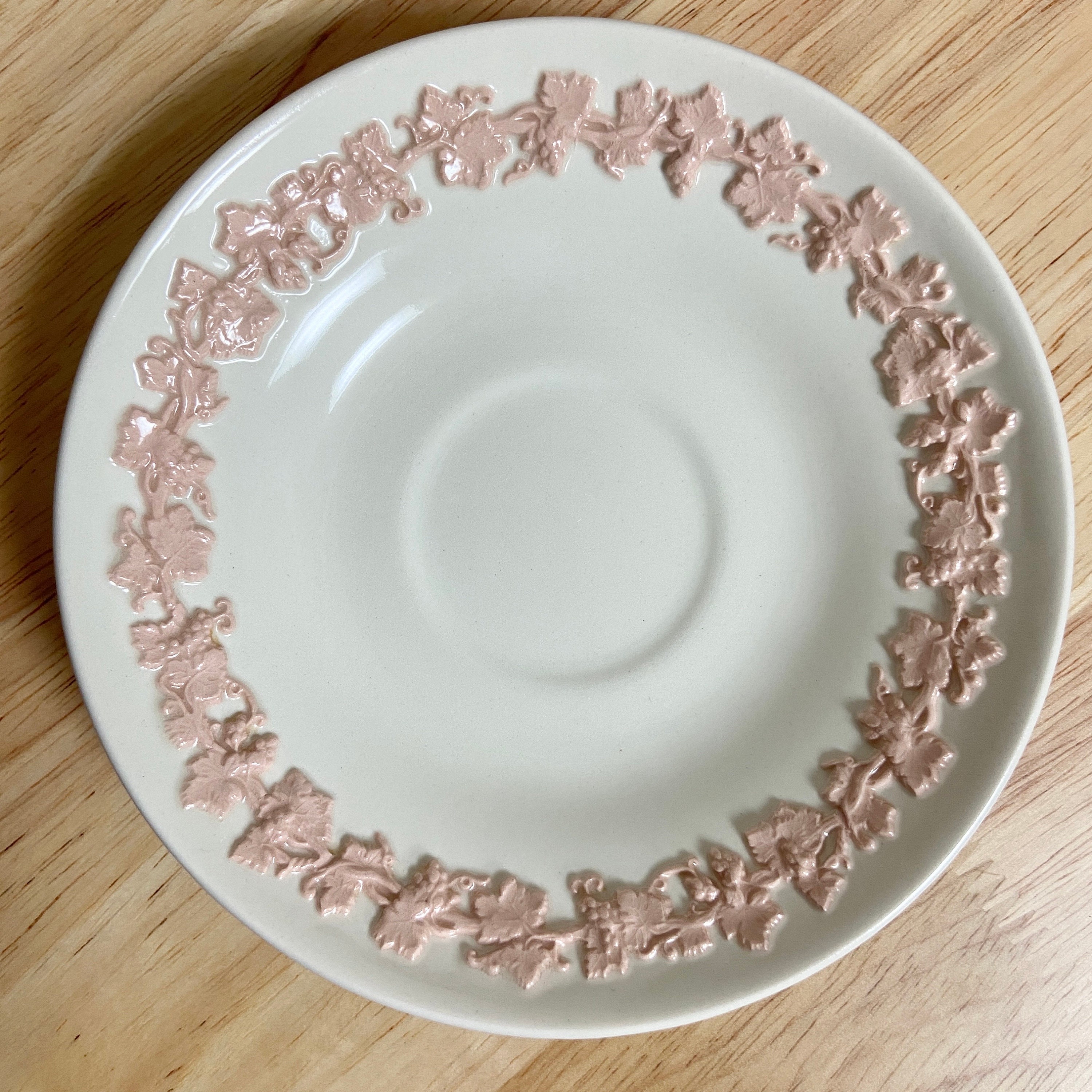 Wedgwood Queensware Pink Cup and Saucer - Etsy