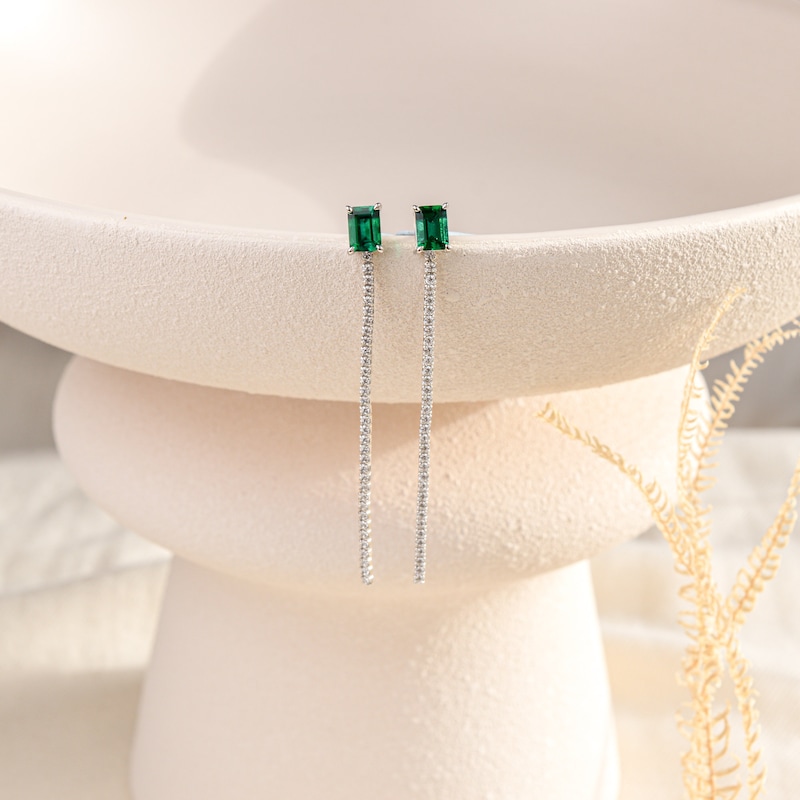 Emerald Drop Earring - Etsy