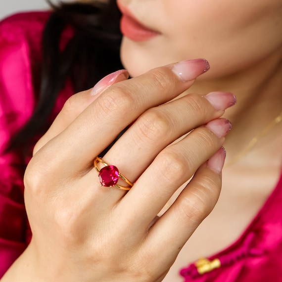 Ruby stone finger ring store