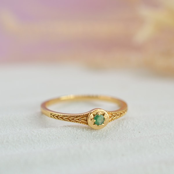 Emerald Ring - Etsy UK