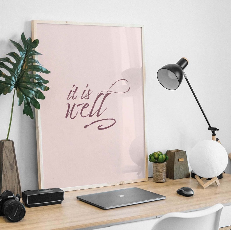It is Well Bible Verse Downloadable Print Scripture Quote - Etsy