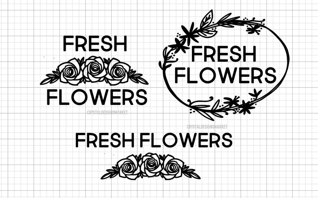 Fresh Flowers SVG Bundle - Etsy