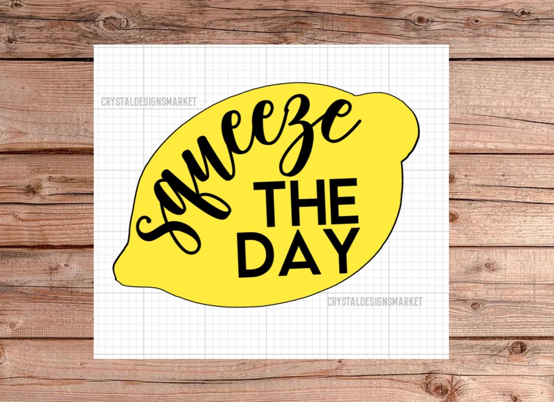 Squeeze the Day Lemon SVG - Etsy Canada