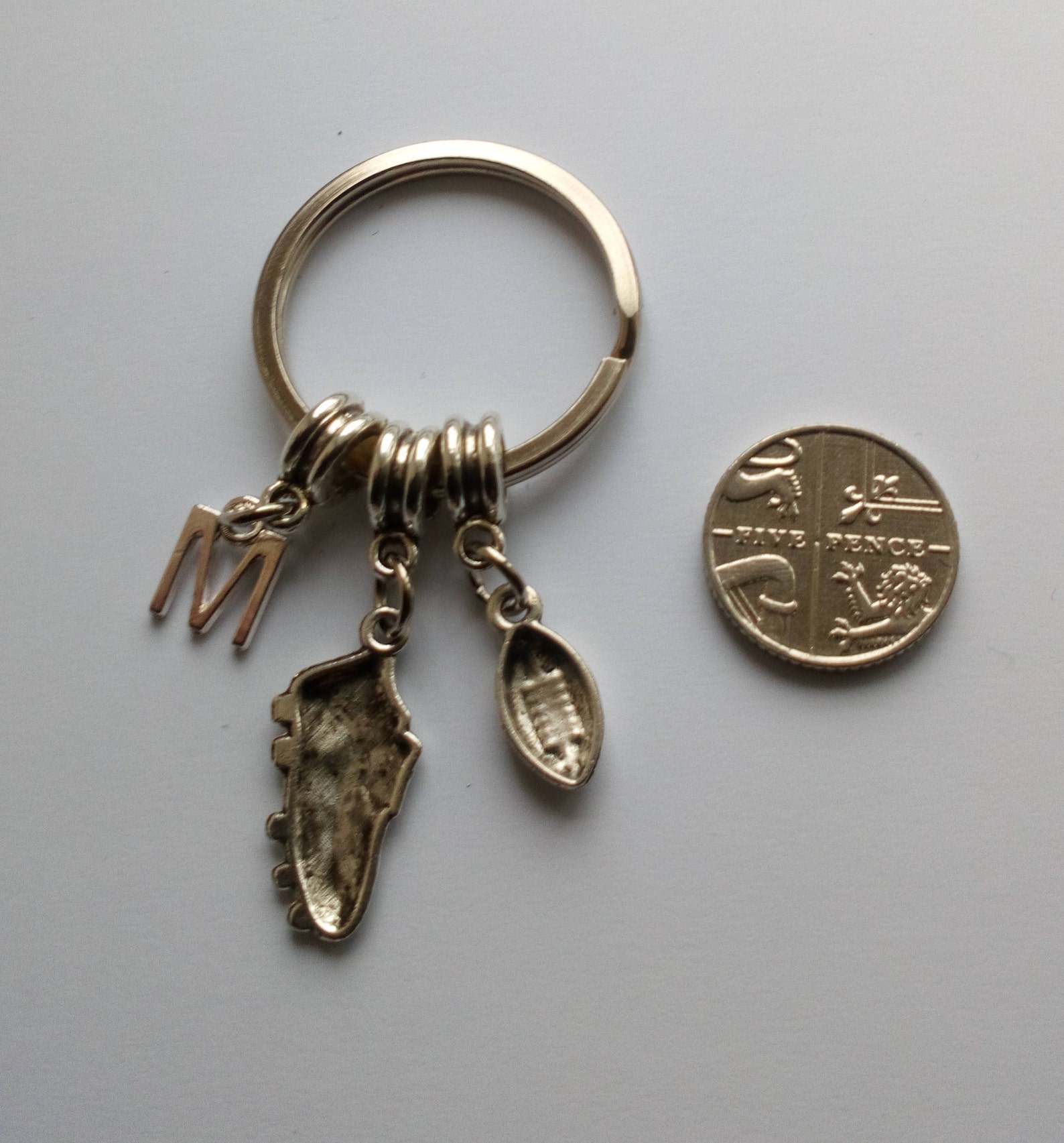 Rugby Keyring Gift Initial Rugby Keyring Birthday Gift - Etsy UK