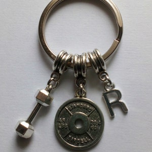 Gym Gift Weight Dumbbell Keyring Gym Keyring Body Builder Gym Gift ...