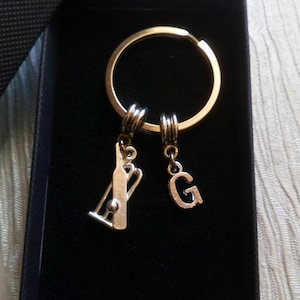 Cricket Initial Keyring Cricket Gift Cricket Fan Keyring - Etsy UK