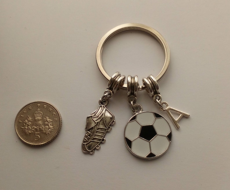 Football Keyring Gift Keepsake Initial Football Christmas Stocking ...