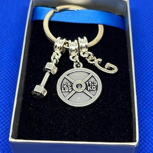 Gym Gift Weight Dumbbell Keyring Gym Keyring Body Builder Gym Gift ...