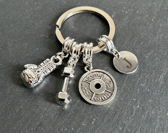 Gym Gift Weight Dumbbell Keyring Gym Keyring Body Builder Gym Gift ...