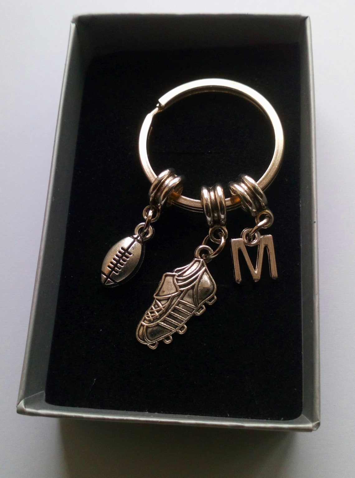 Rugby Keyring Gift Initial Rugby Keyring Birthday Gift - Etsy UK