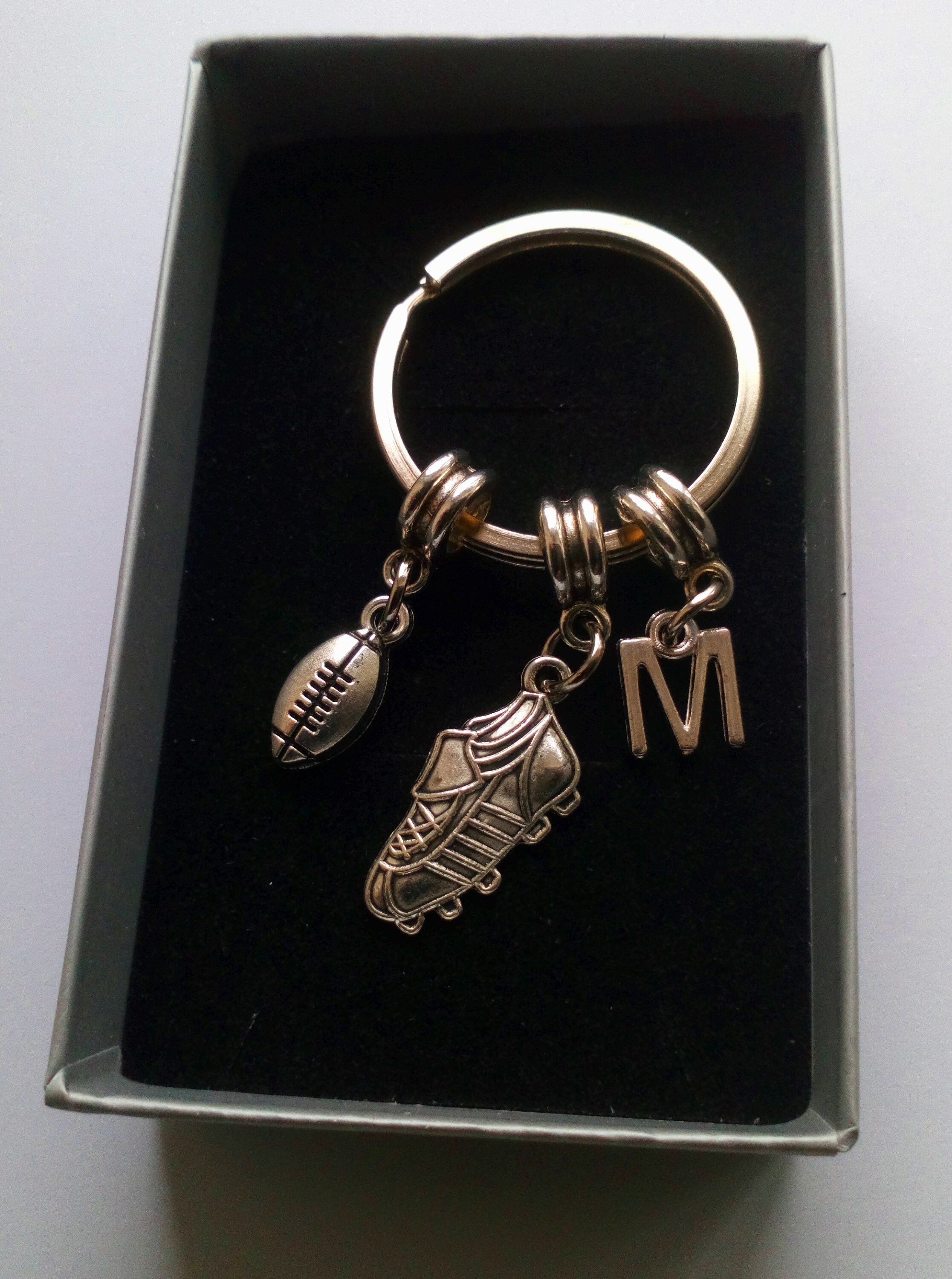 Rugby Keyring Gift Initial Rugby Keyring Birthday Gift - Etsy UK