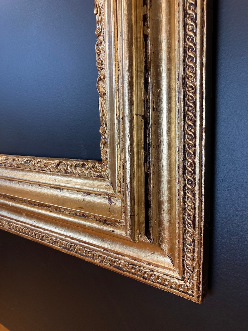 Antique Gold Leaf Picture Frame With a Contemporary Finish for a 20.125 ...