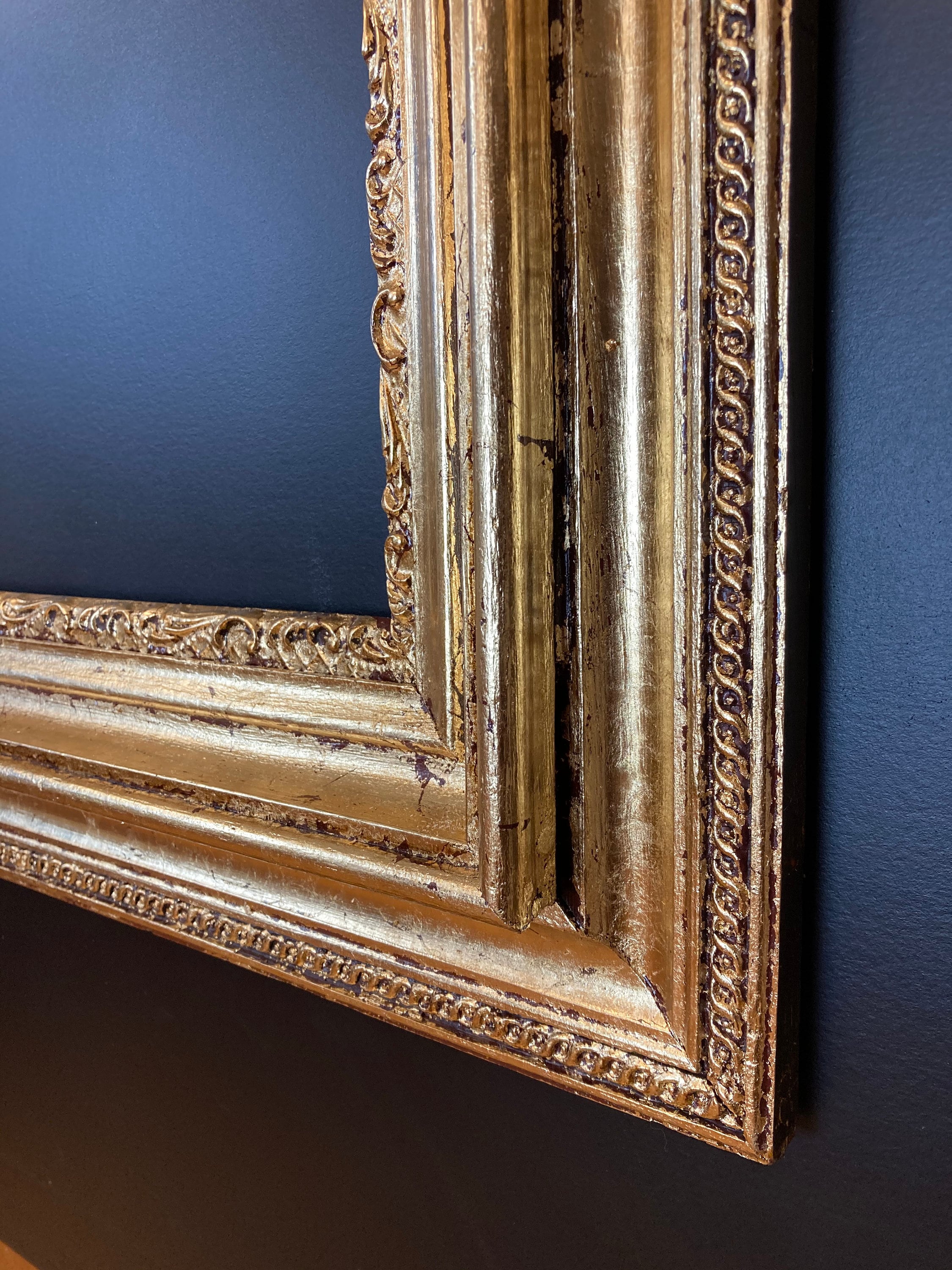 Antique Gold Leaf Picture Frame With a Contemporary Finish for - Etsy
