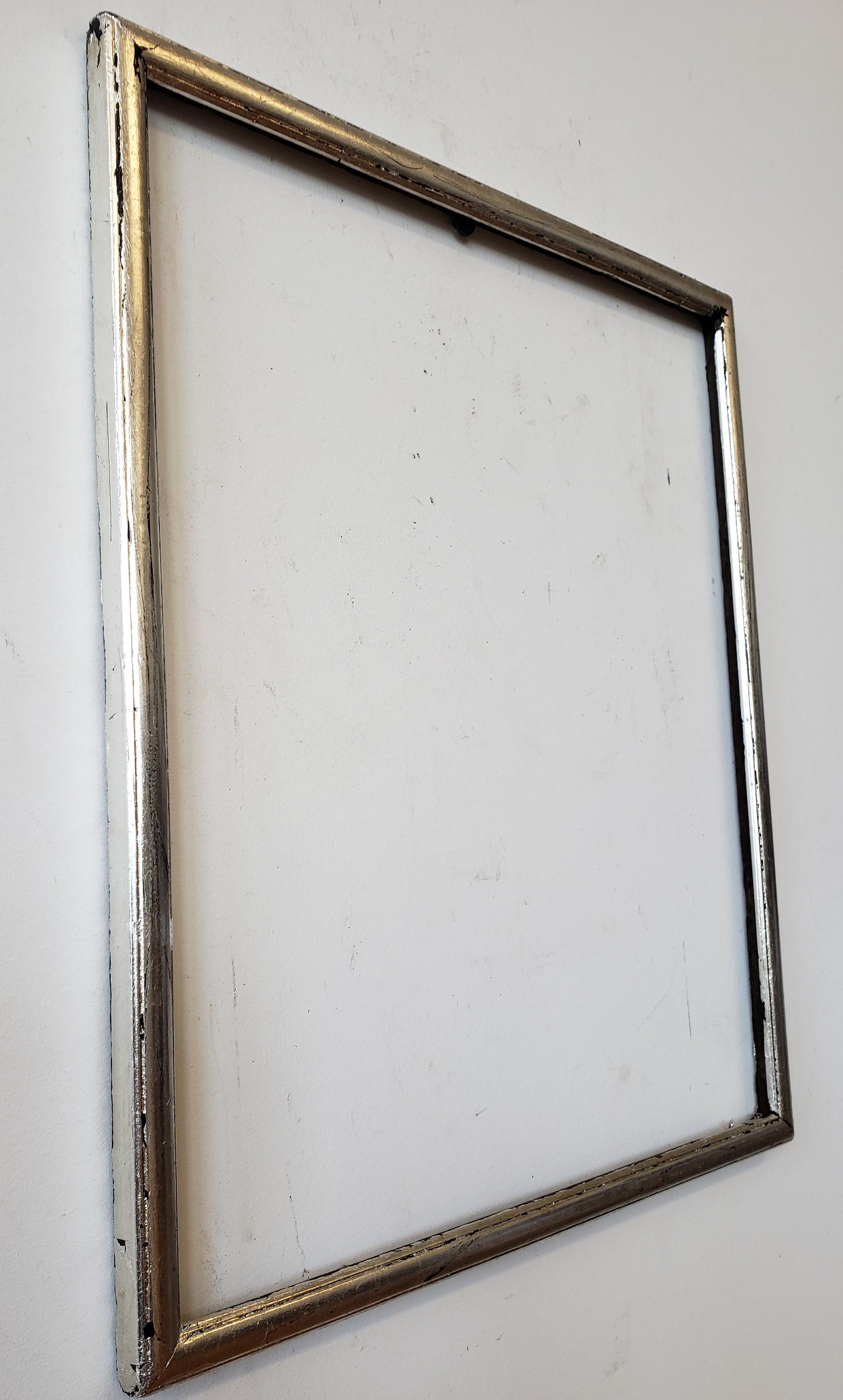 Antique Silver Leaf Picture Frame With a Contemporary Finish for an 11 ...