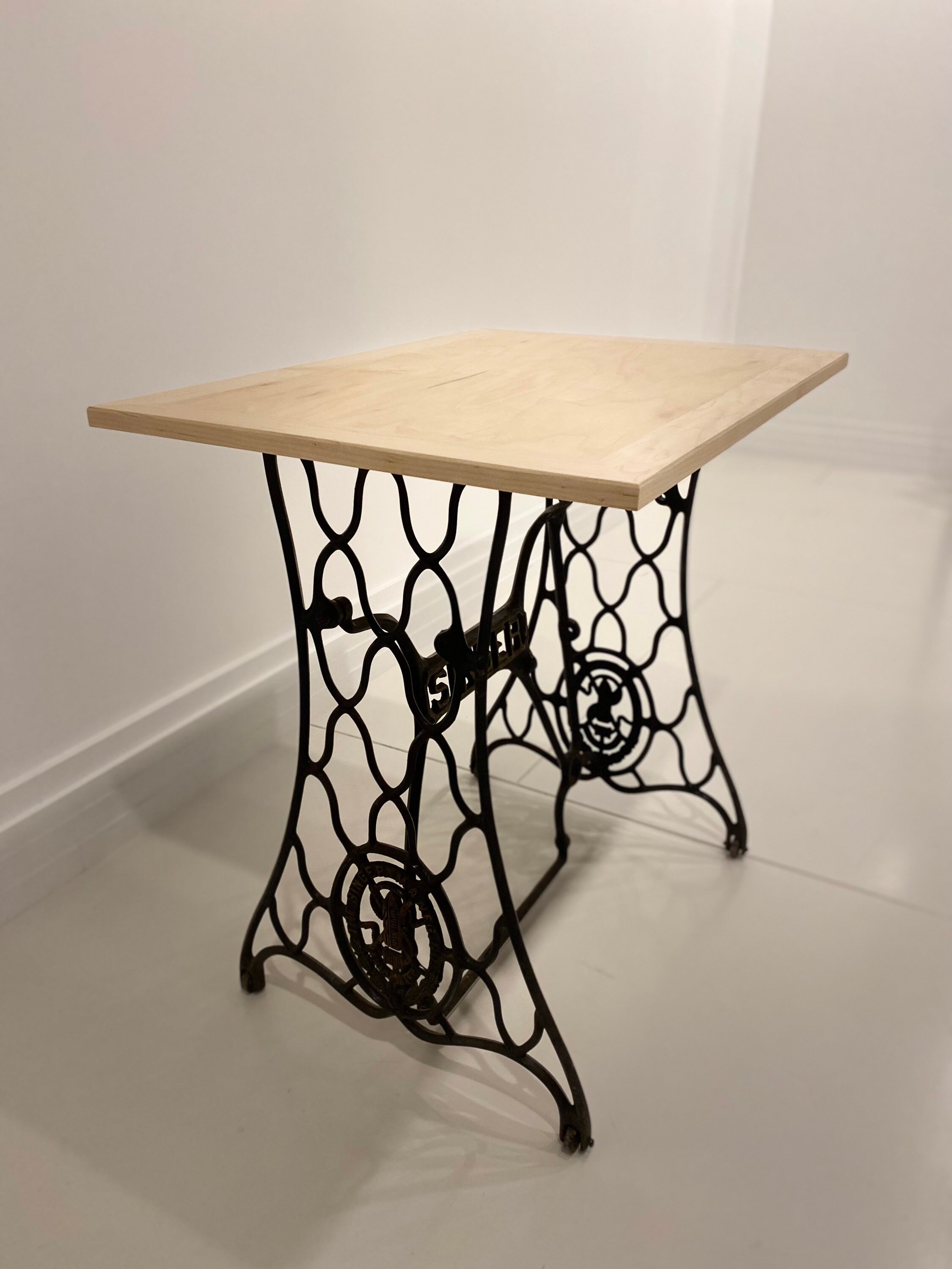 Singer Sewing Base Refinished With a Fine Wooden Table Top - Etsy