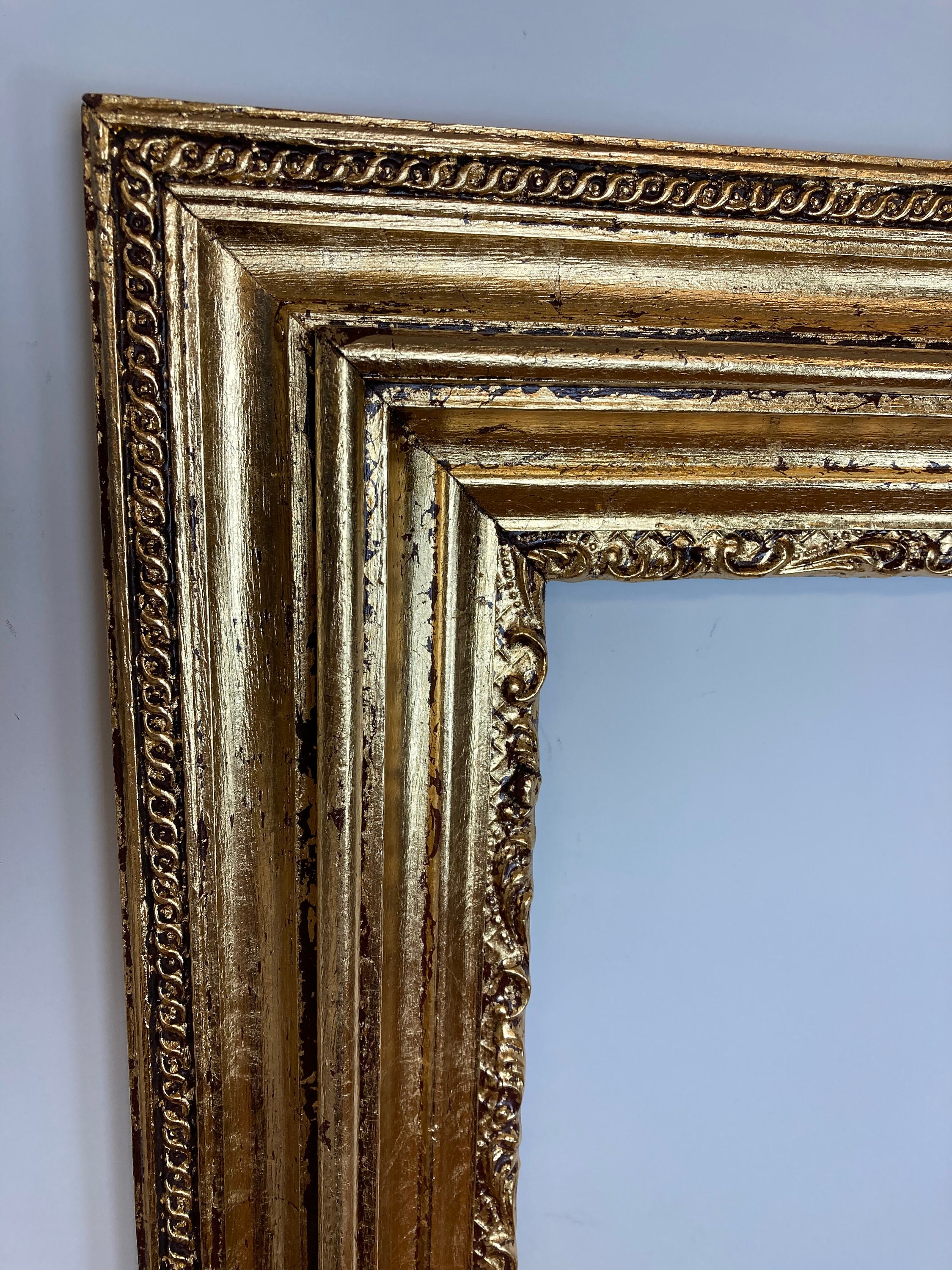 Antique Gold Leaf Picture Frame With a Contemporary Finish for - Etsy