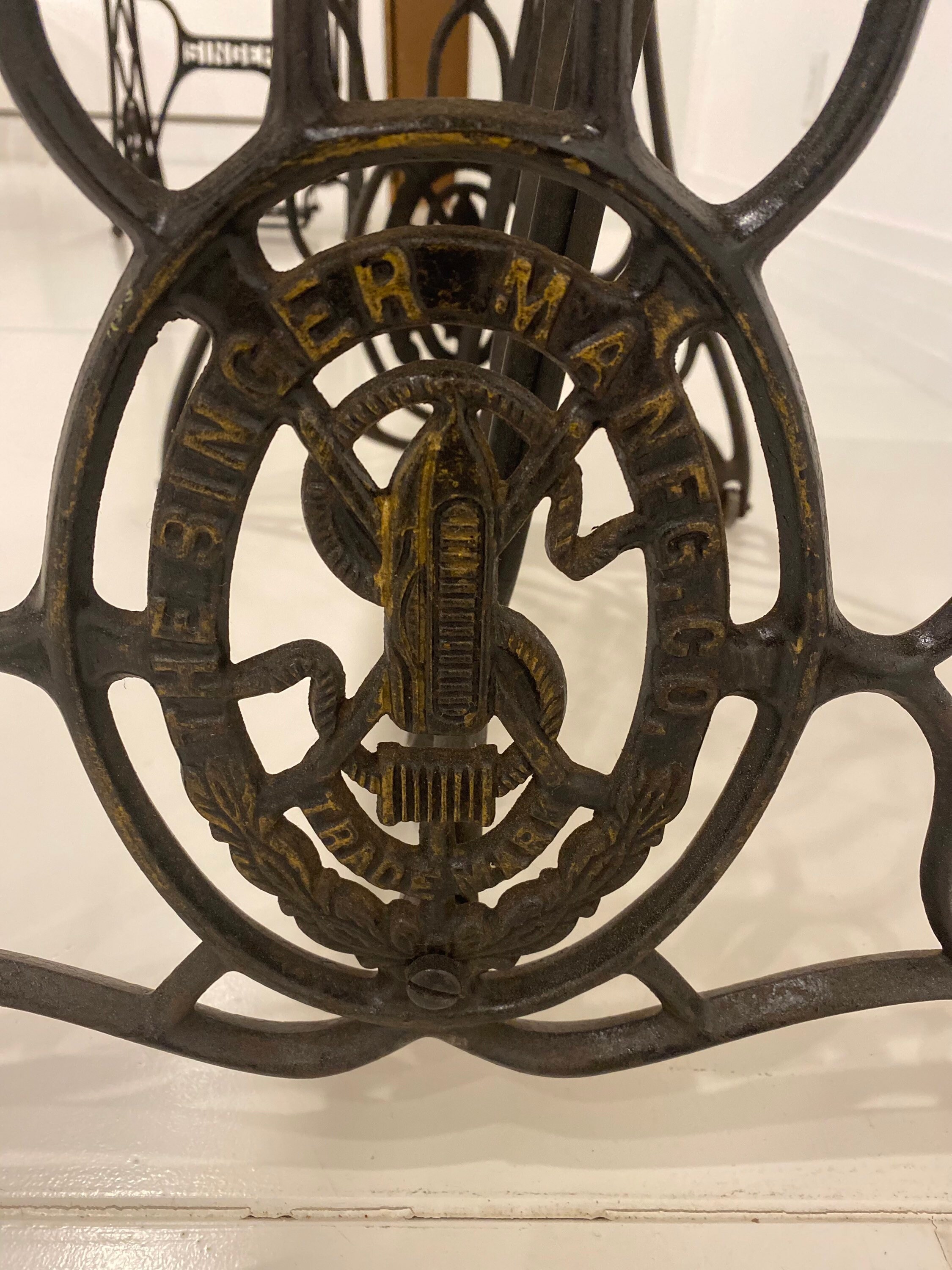 Singer Sewing Base Refinished With a Fine Wooden Table Top - Etsy