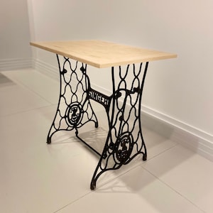 Singer Sewing Base Refinished With a Fine Wooden Table Top - Etsy