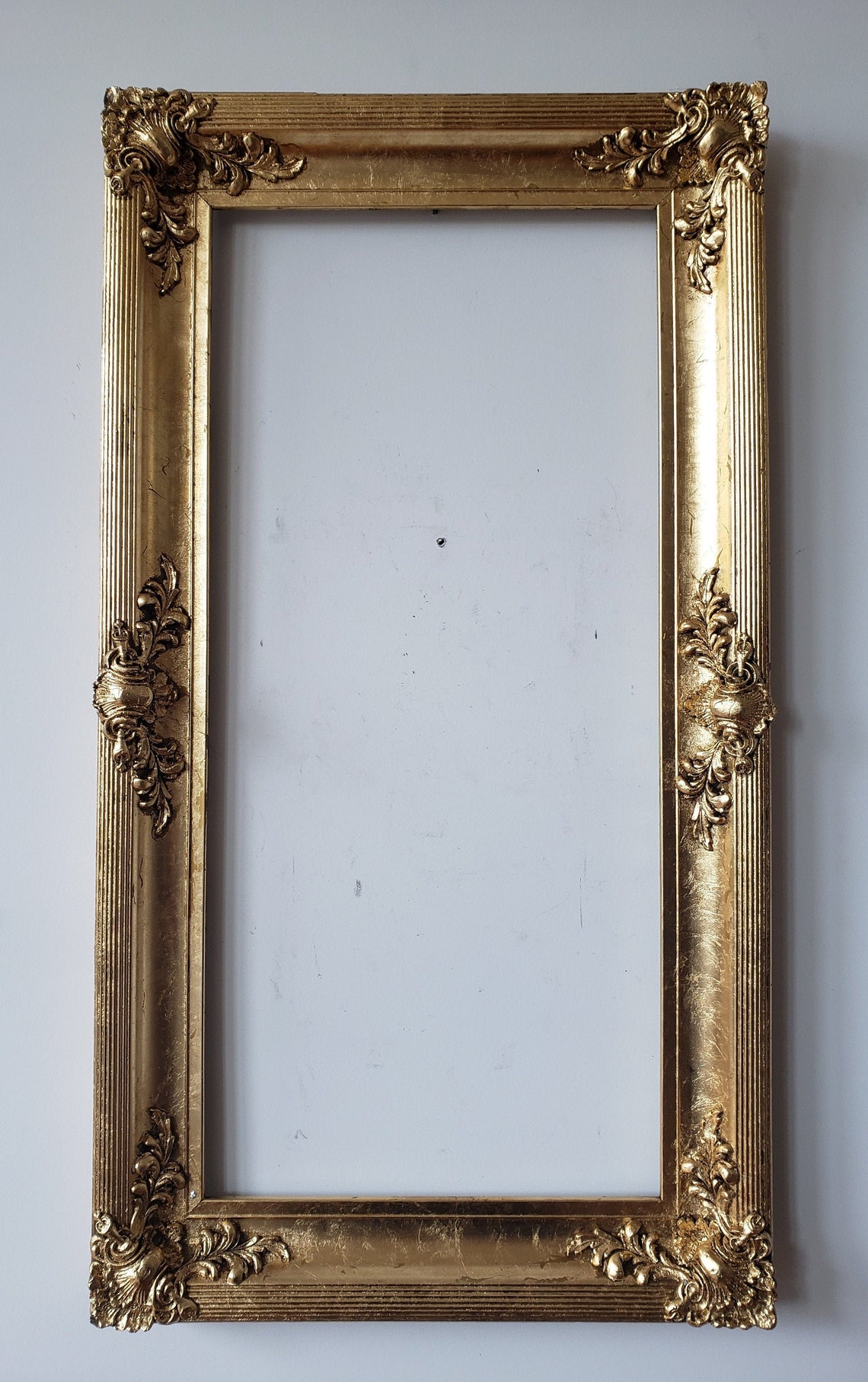 Antique Gold Leaf Picture Frame With a Contemporary Finish for a 28 1/8 ...