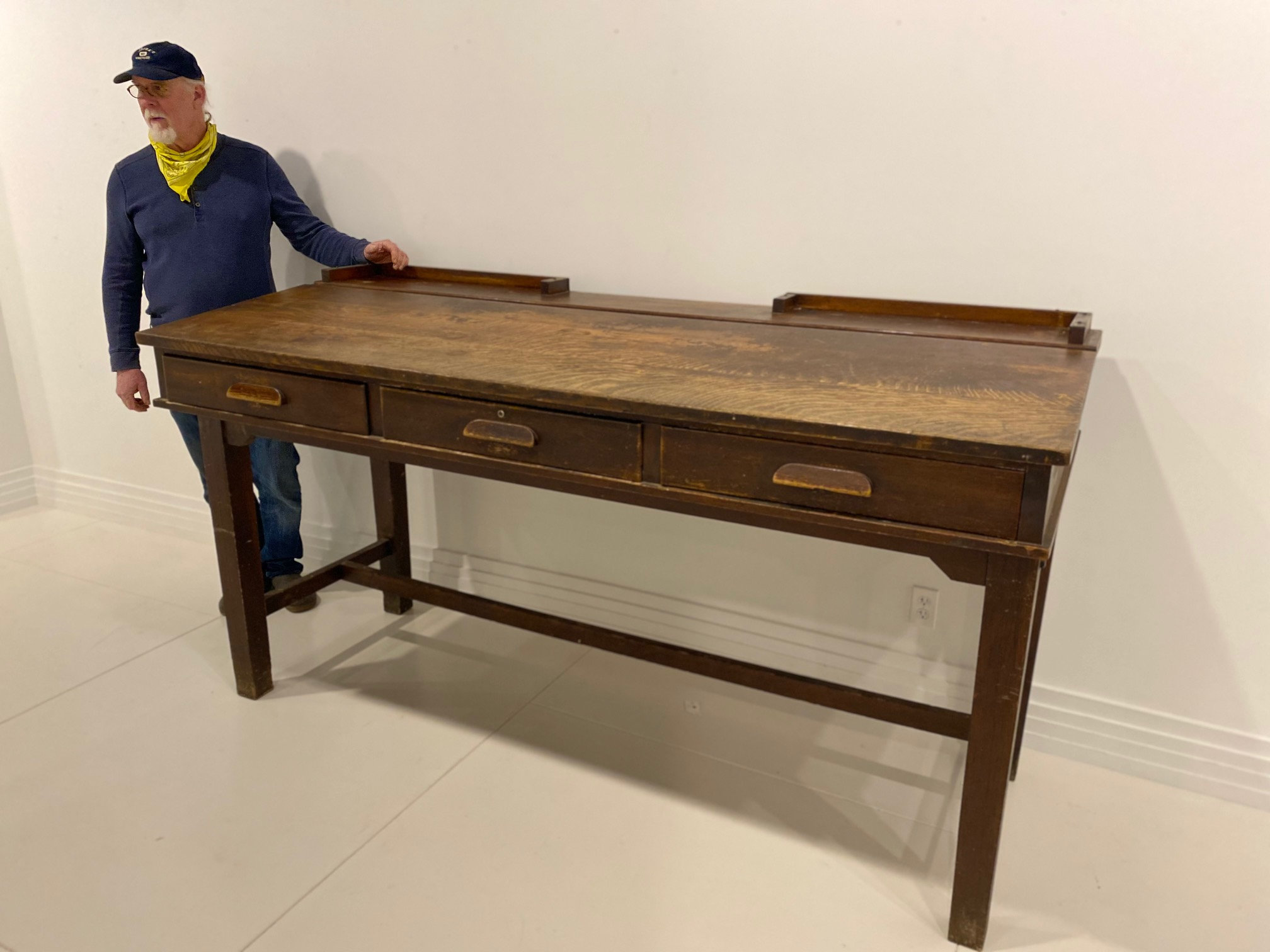 Large Railroad Desk From Milwaukee Terminal - Etsy