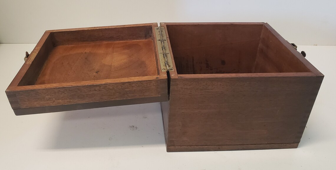 ANTIQUE MAHOGANY BOX - Etsy