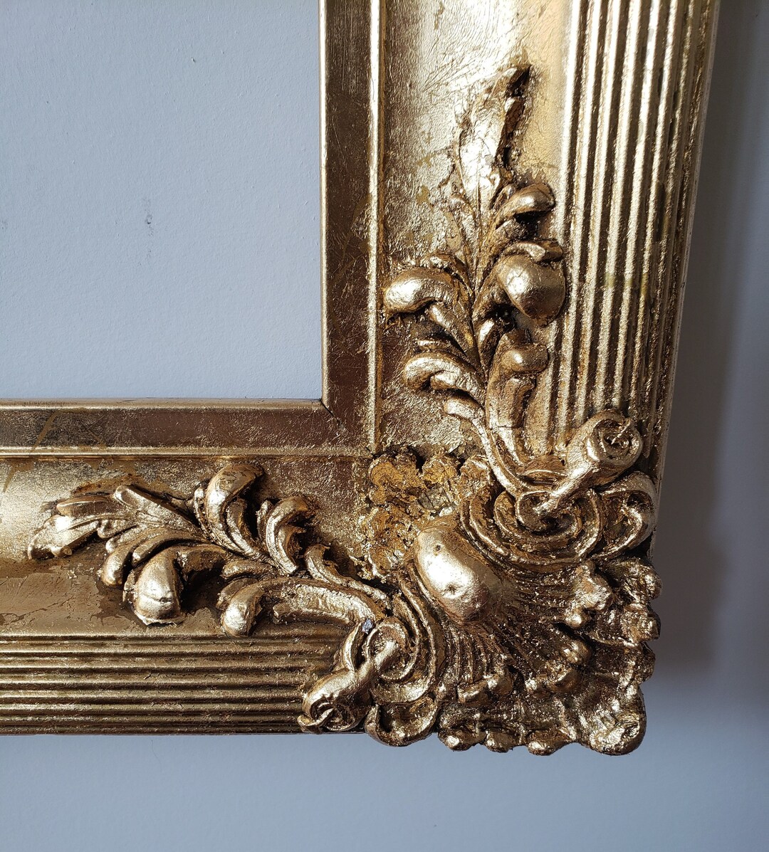 Antique Gold Leaf Picture Frame With a Contemporary Finish for a 28 1/8 ...