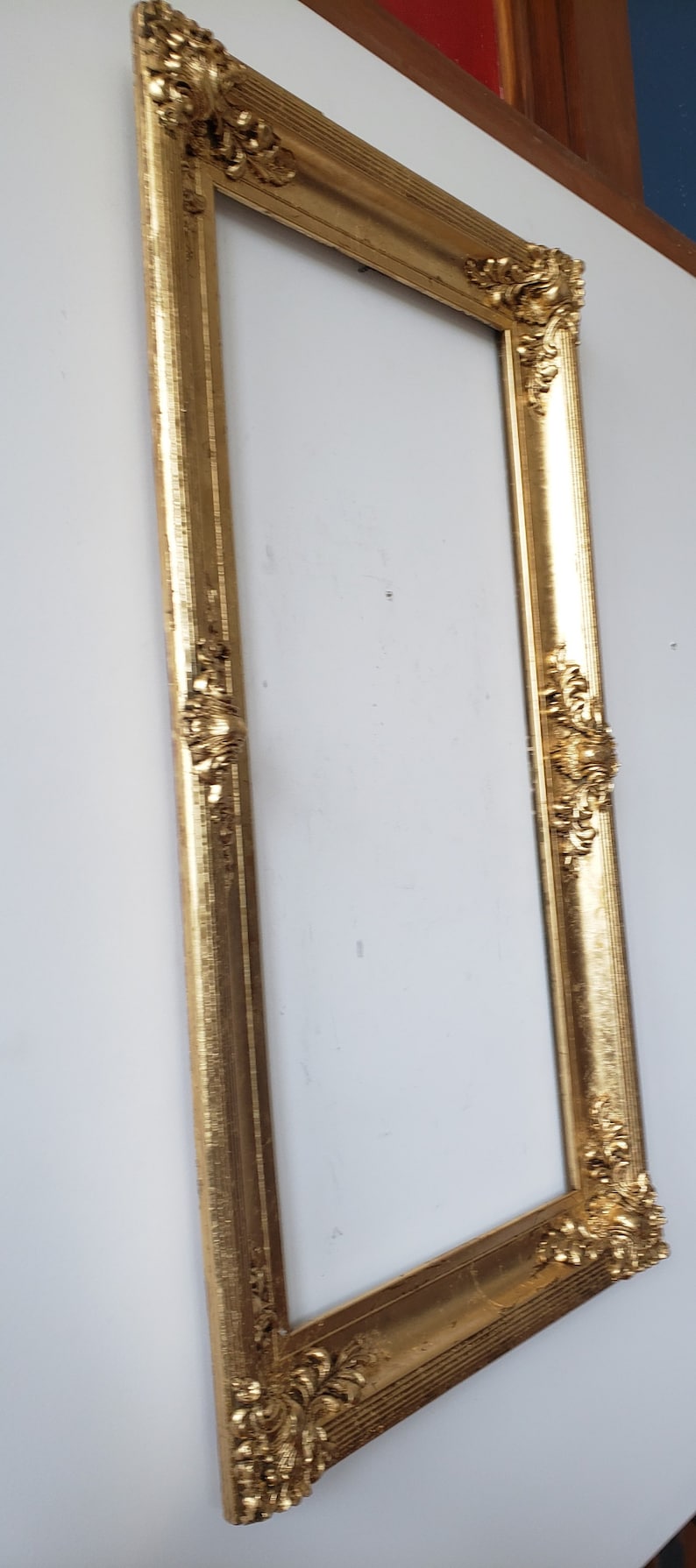 Antique Gold Leaf Picture Frame With a Contemporary Finish for a 28 1/8 ...