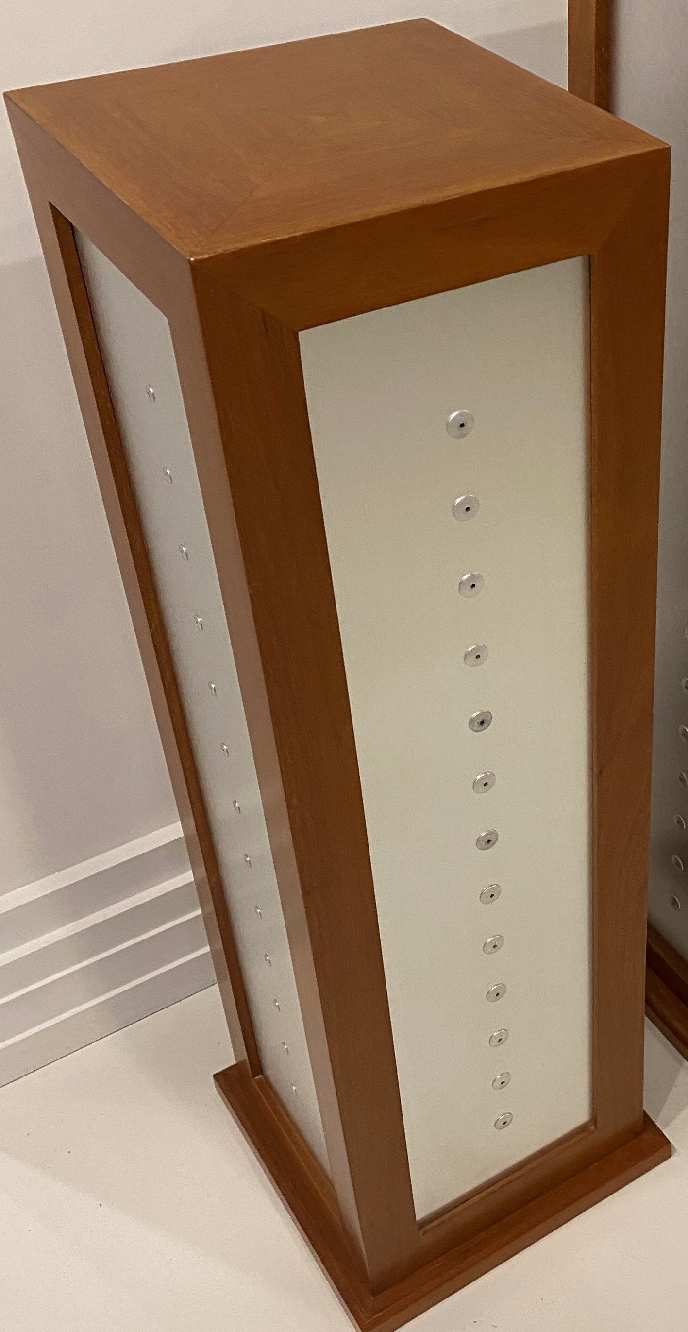 Rusty Wolfe Original Mahogany and Stainless-steel Pedestal - Etsy