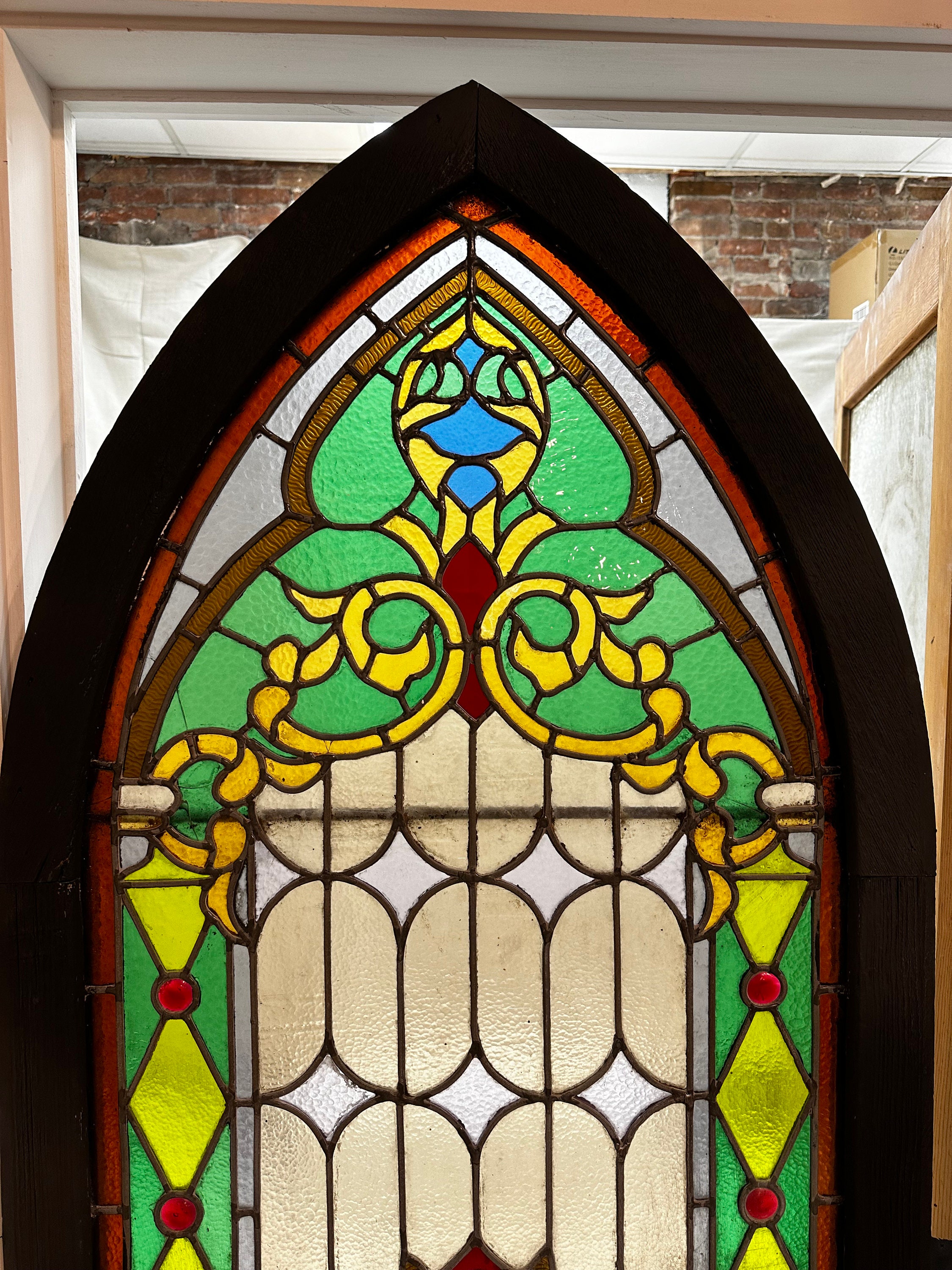 Beautiful Arched Stained Glass Window Pre 1900 - Etsy