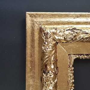 Antique Gold Leaf Picture Frame With a Contemporary Finish for a 16 3/8 ...