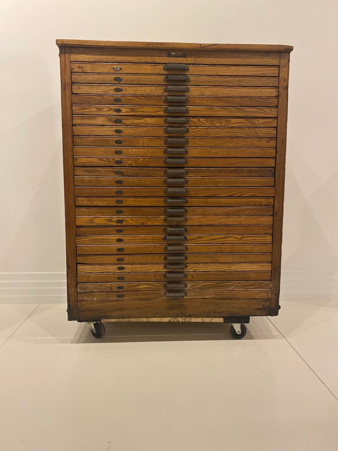 Antique Hamilton Printers Cabinet - Etsy