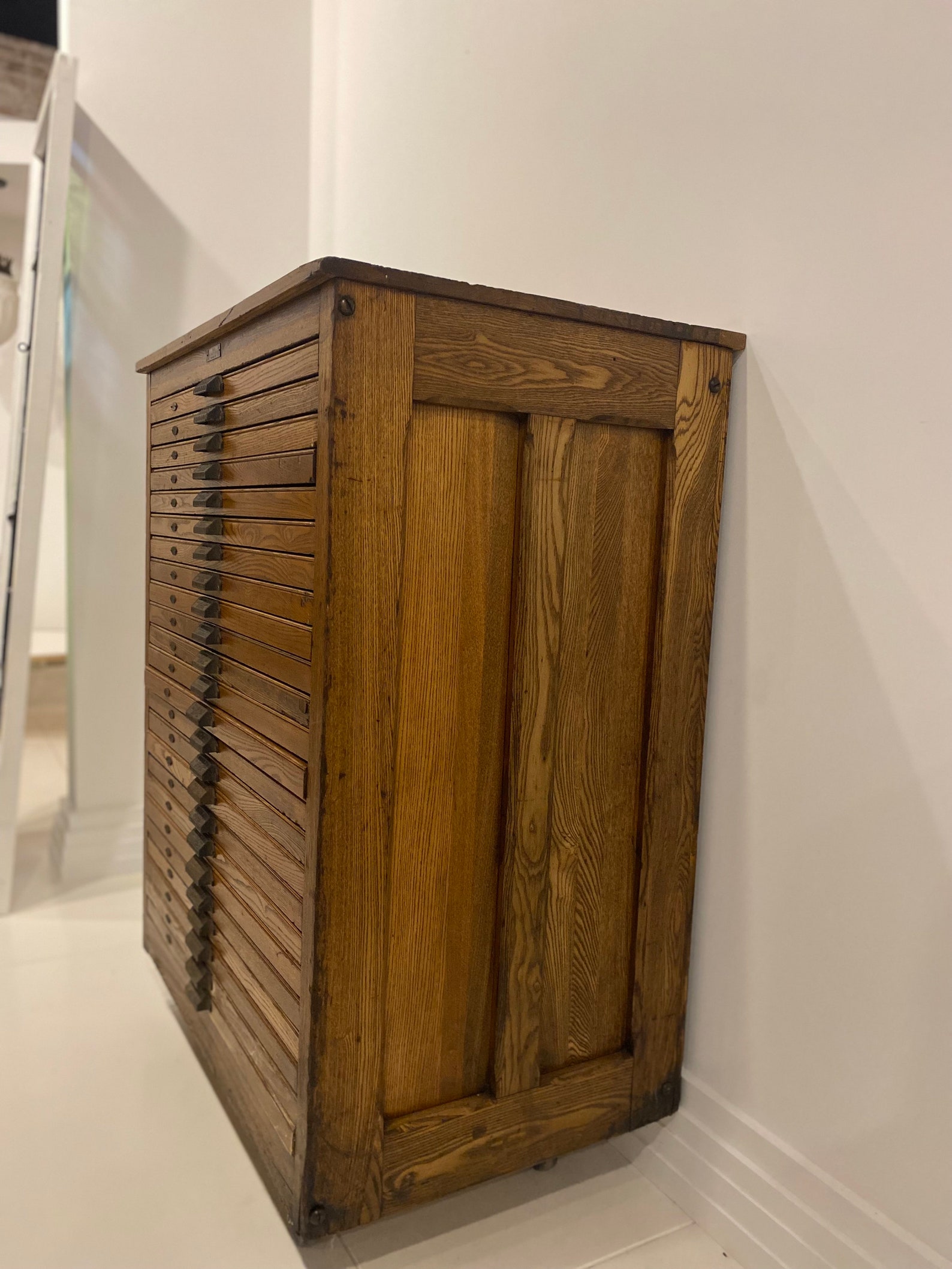 Antique Hamilton Printers Cabinet - Etsy