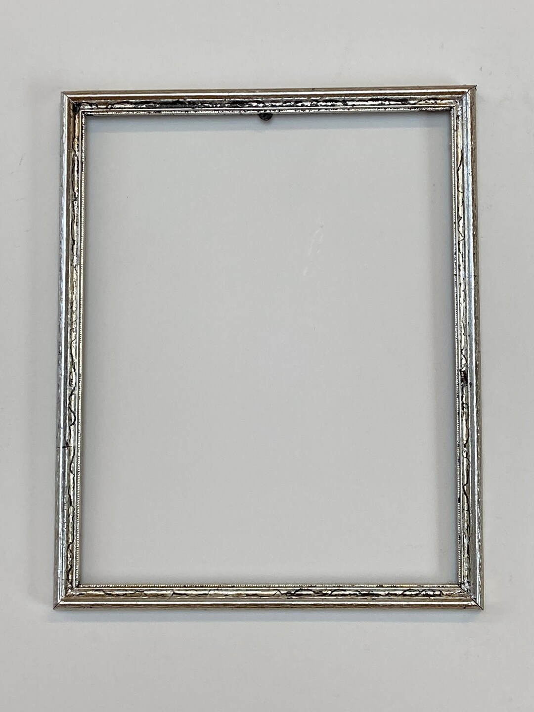Antique Silver Leaf Picture Frame With a Contemporary Finish for a 10. ...