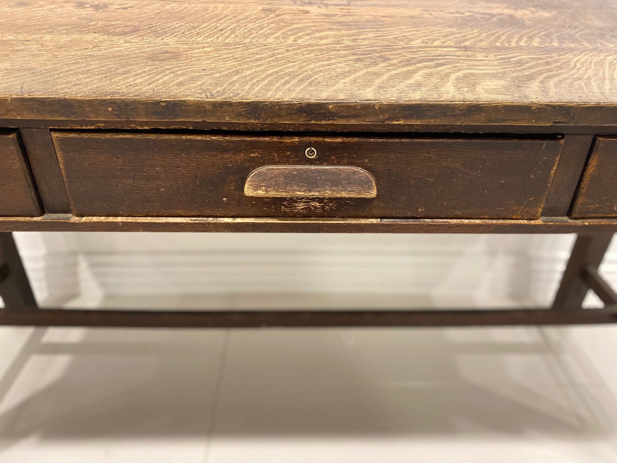 Large Railroad Desk From Milwaukee Terminal - Etsy