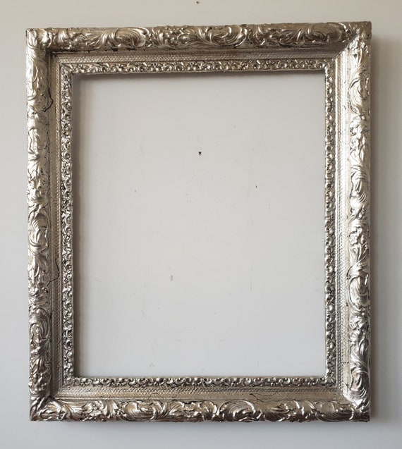 Antique Silver Leaf Picture Frame for a 24 1/4 X 20 | Etsy