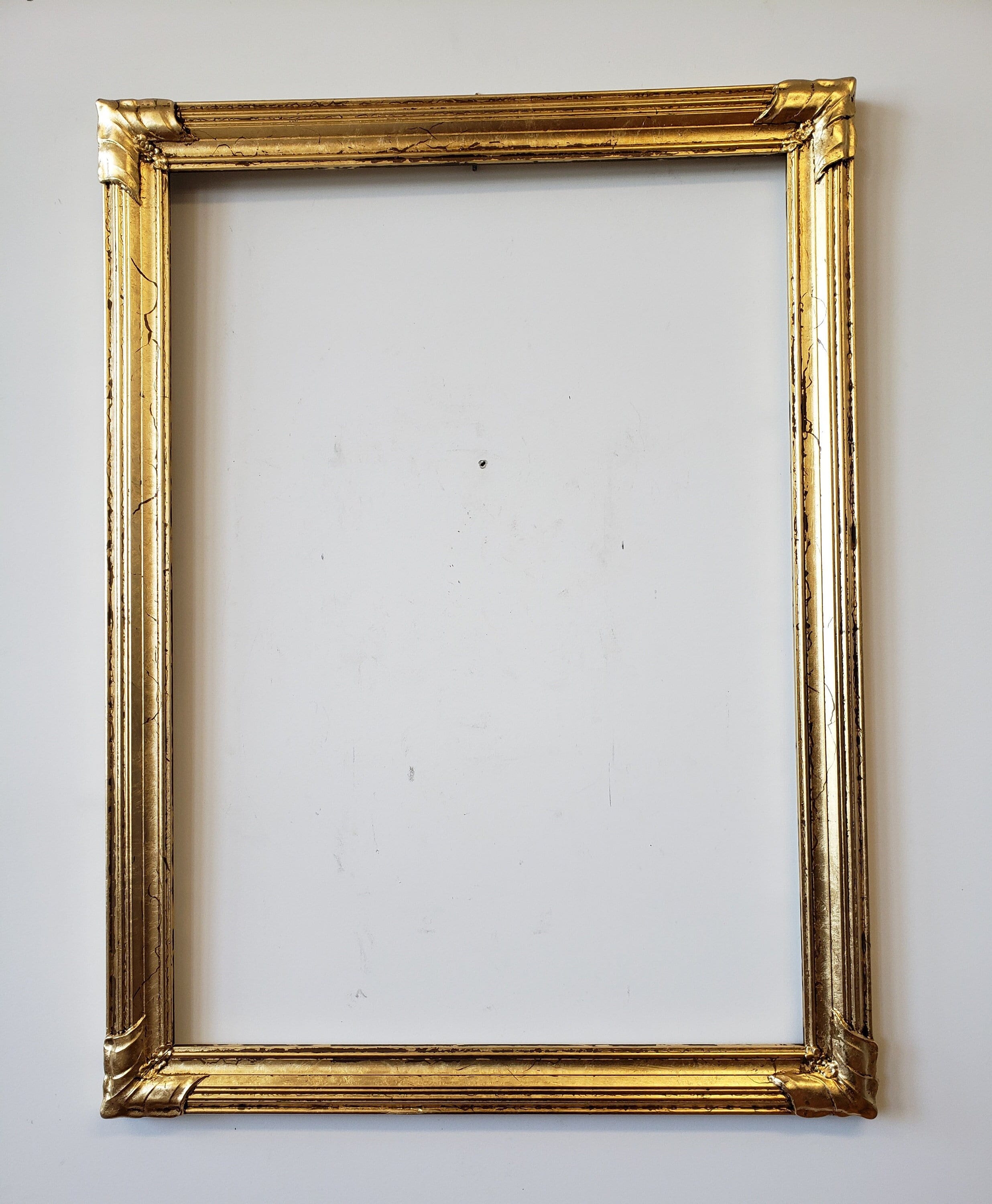 Antique Gold Leaf Picture Frame With a Contemporary Finish for a 28 1/8 ...