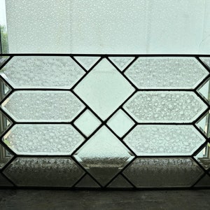 Beveled and Textured Glass Window - Etsy