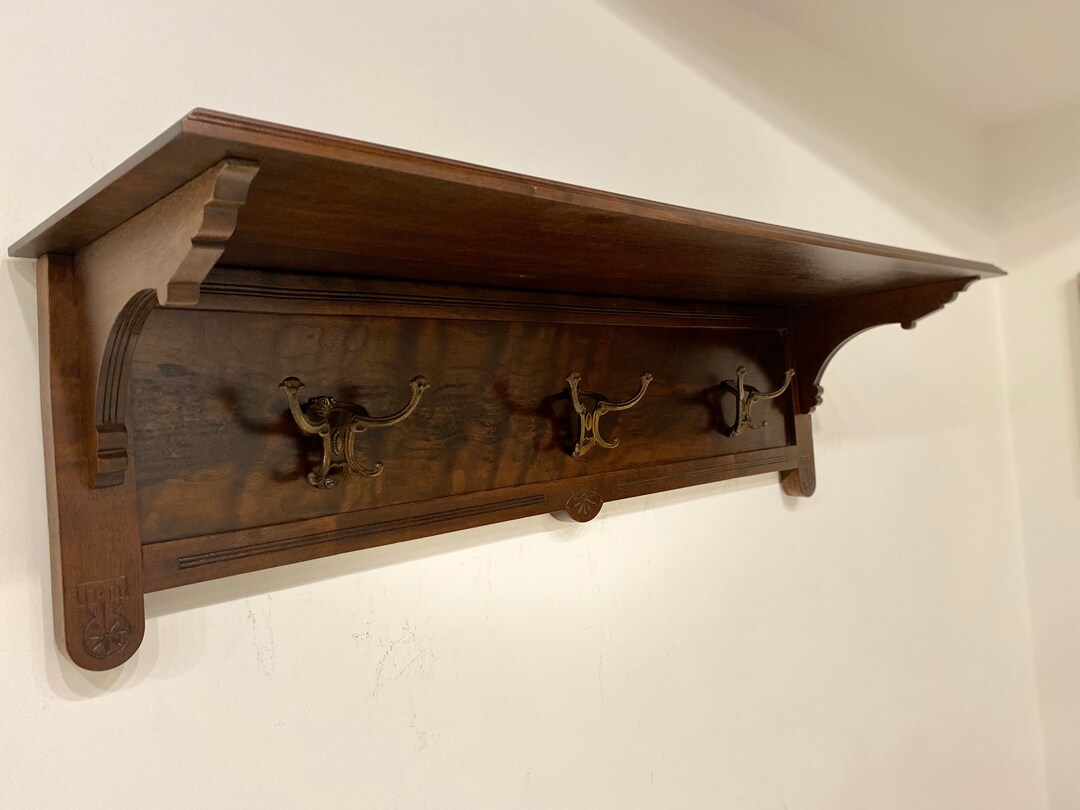 Custom Coat Rack and Shelf - Etsy