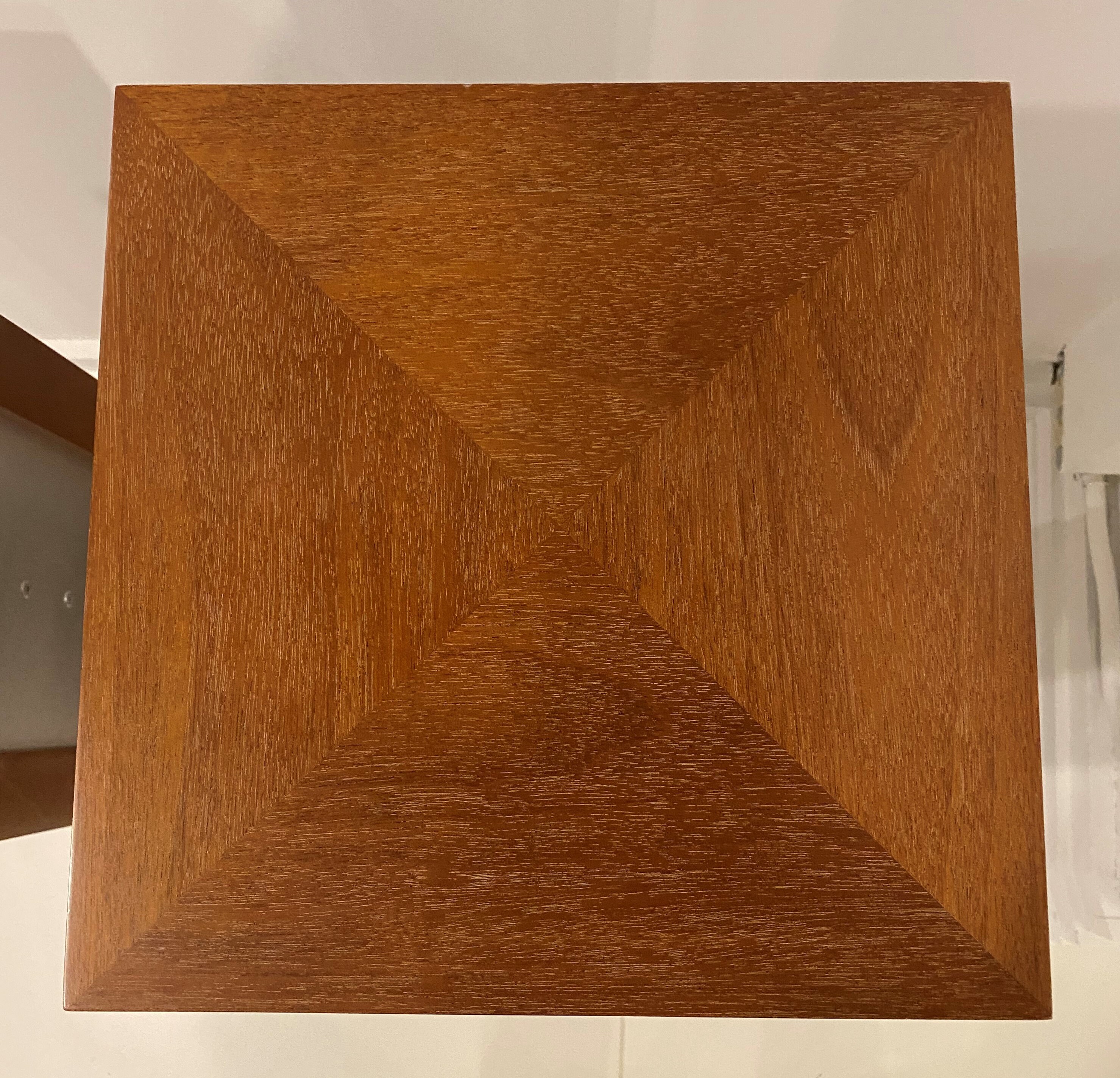 Rusty Wolfe Original Mahogany and Stainless-steel Pedestal - Etsy