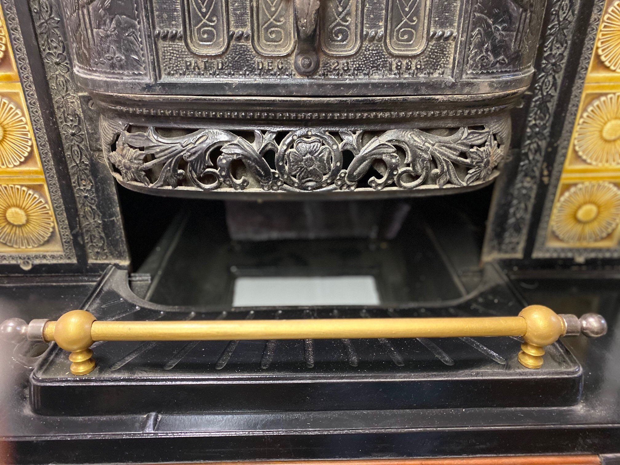 Open Fire Eastlake Cast Iron Fireplace Insert - Etsy