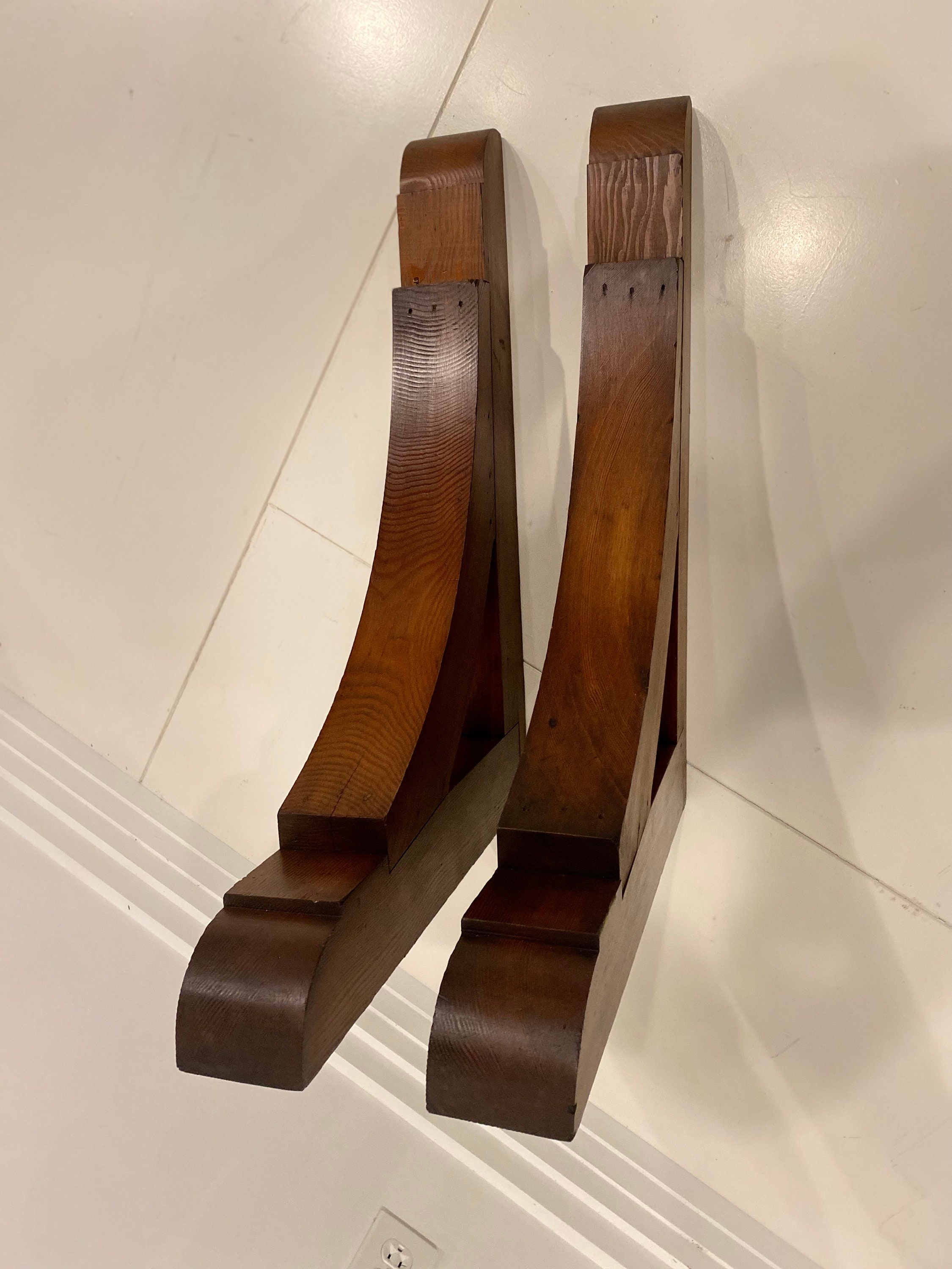 Pair of 1930s Arts and Crafts Brackets - Etsy
