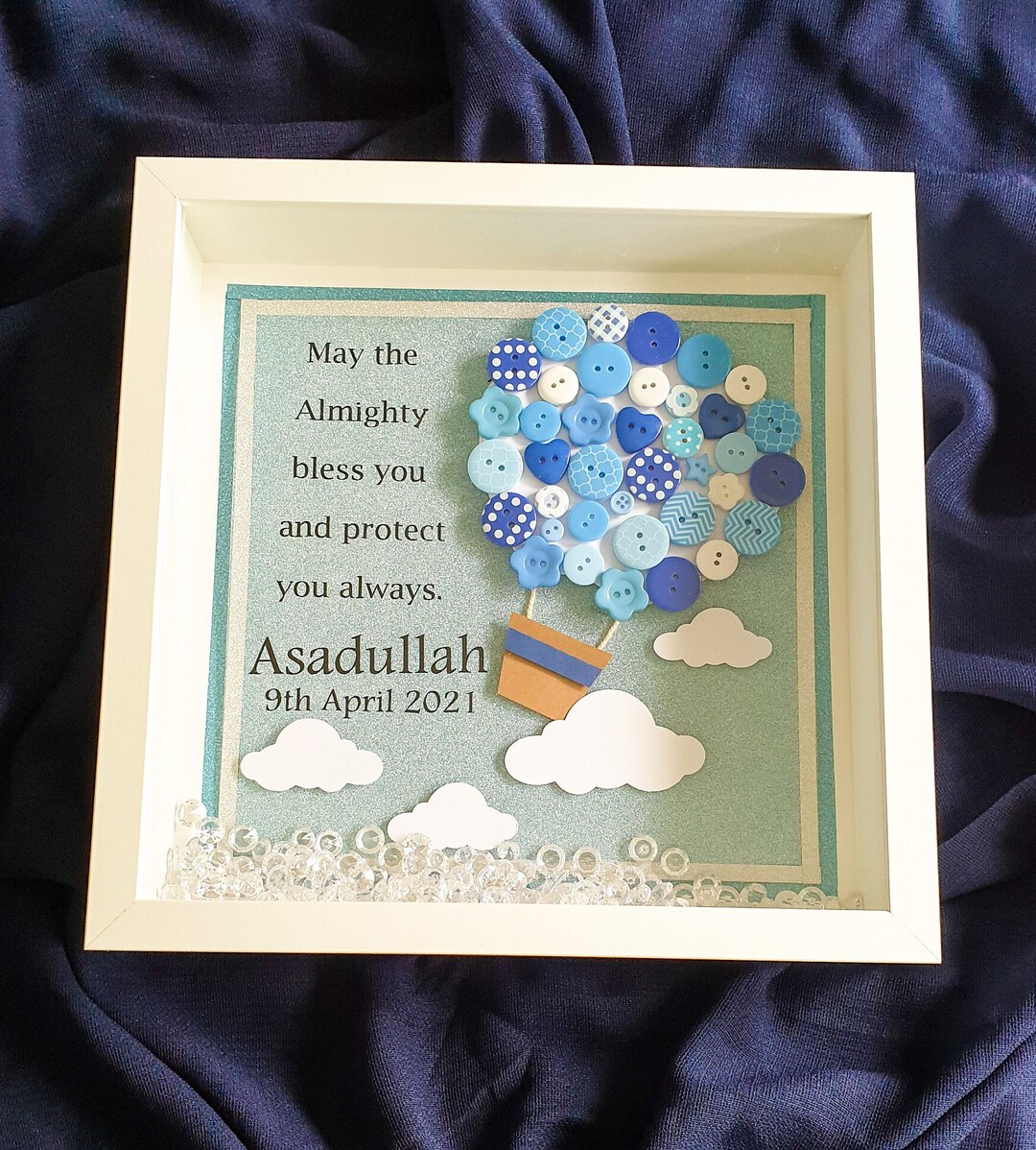 Baby Boy/girl Frame, Personalised Frame, Name Frame, Nursery, Baby ...