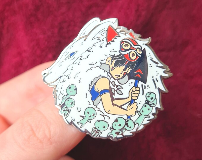 Princess mononoke pin - Etsy UK