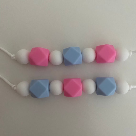 Trans Flag Sensory Necklace Adult Stim Necklace Adult - Etsy