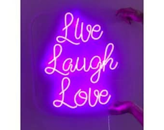 Live Laugh Love Neon Sign - Etsy