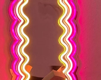 Neon Mirror - Etsy