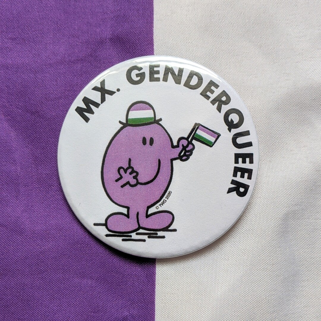 Mx Genderqueer Badge LGBT Pride - Etsy