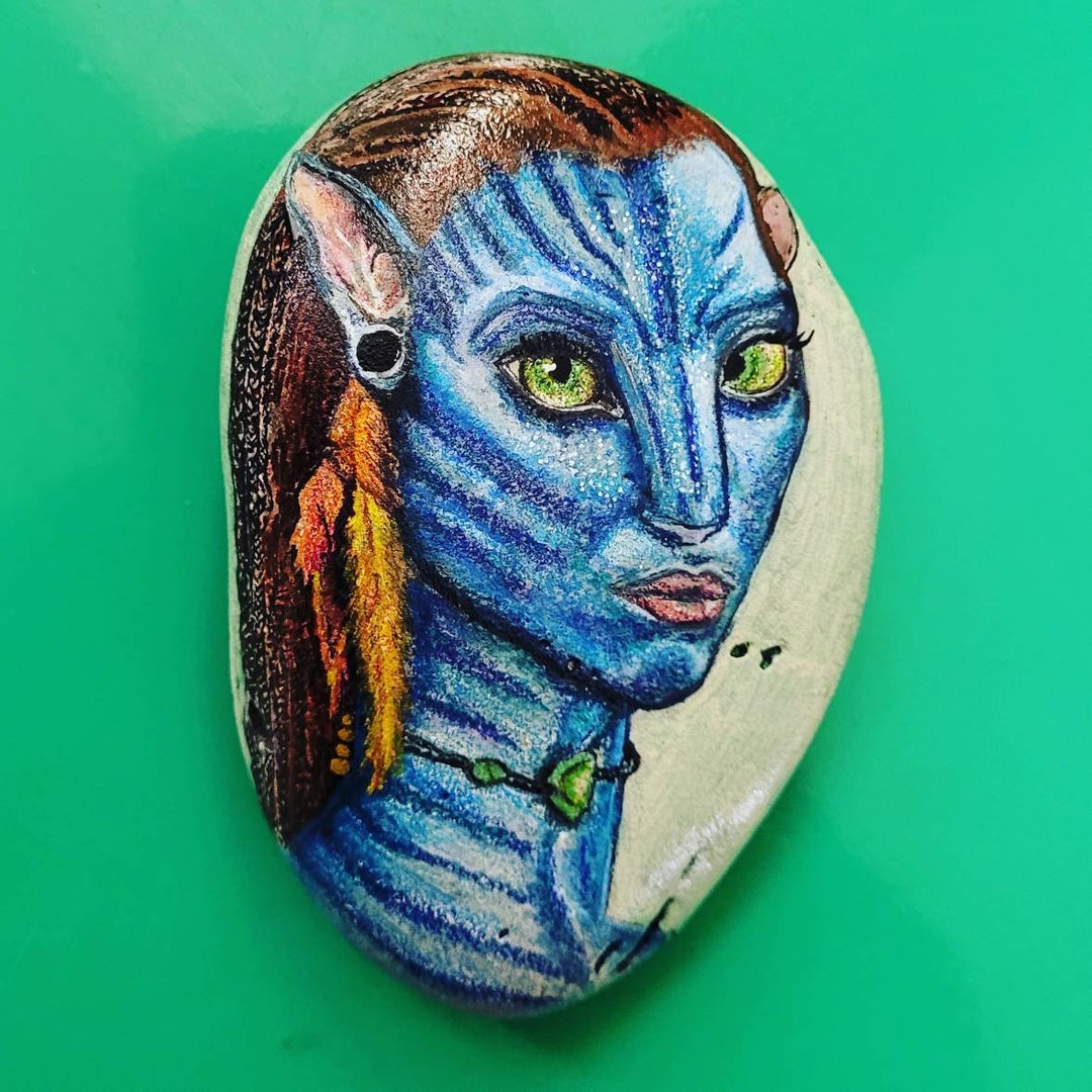 Avatar Hand Painted Rock - Etsy