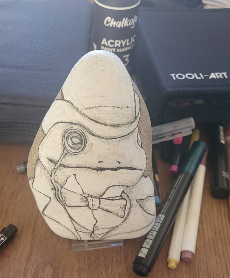 Hand Painted Mr Toad Rock - Etsy