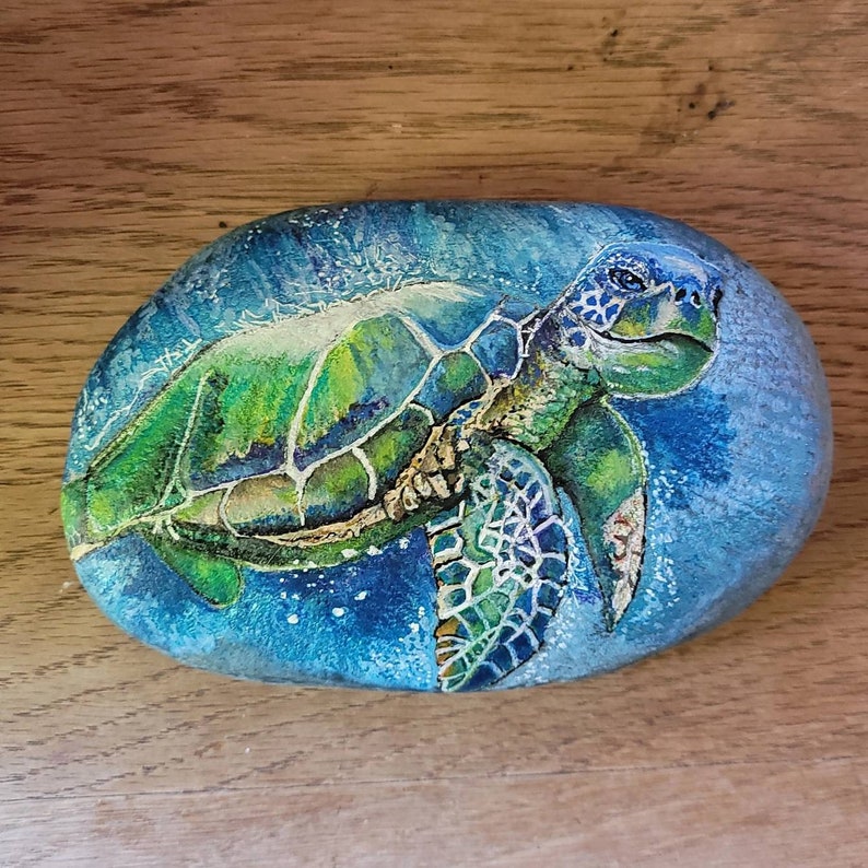 Rock Art Colourful Turtle Made to Order Prices Vary. - Etsy